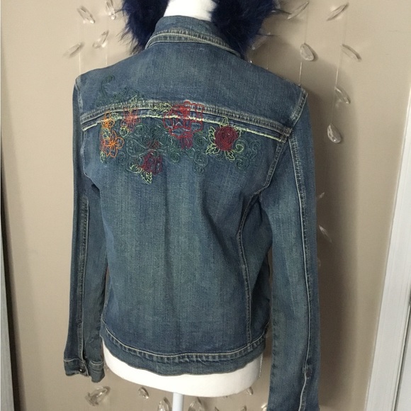 Fiorucci | Jackets & Coats | Vintage Fiorucci Embroidered Denim Jacket ...